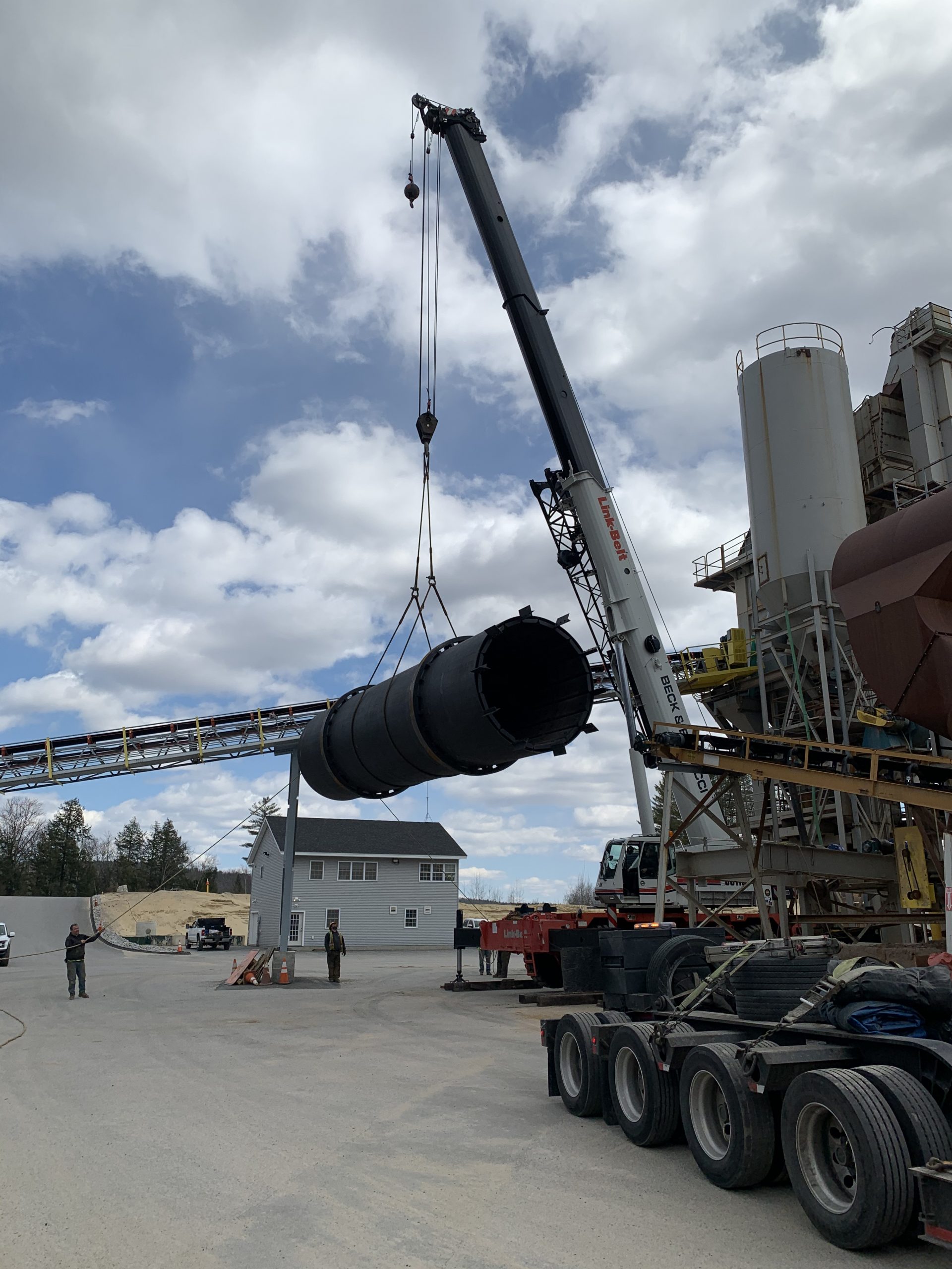 112″ x 38′ McCarter Dryer – 5/8″ shell – Asphalt Producers Service